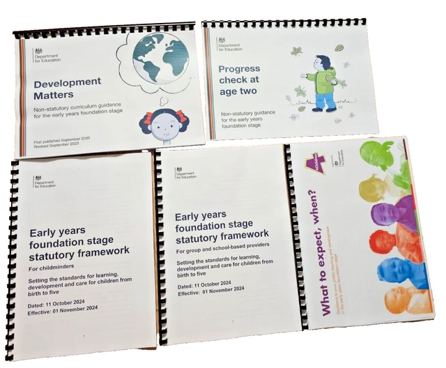 EYFS DEVELOPMENT MATTERS & Statutory Framework & What to Expect in Full ...