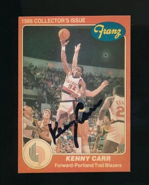 1985-86 ÉTOILE #3 Franz Portland Trail Blazers Kenny Carr autographe ...