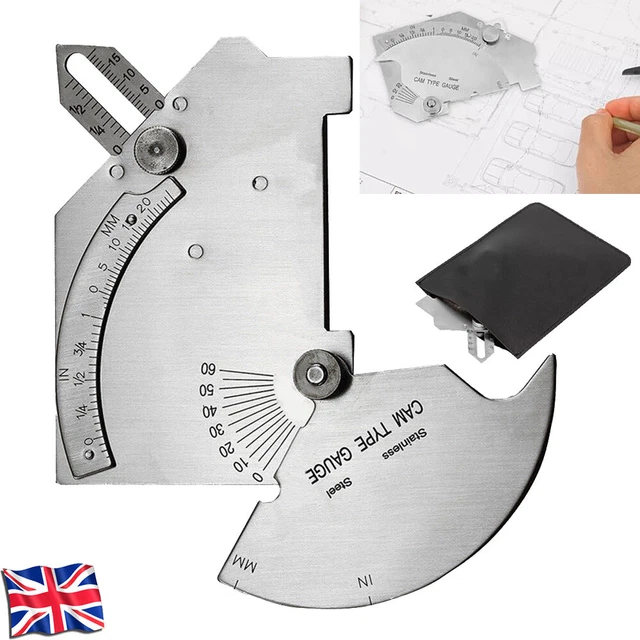 STAINLESS STEEL MG-8 Bridge Cam Gauge Test Ulnar Welding Gauge Ruler ...