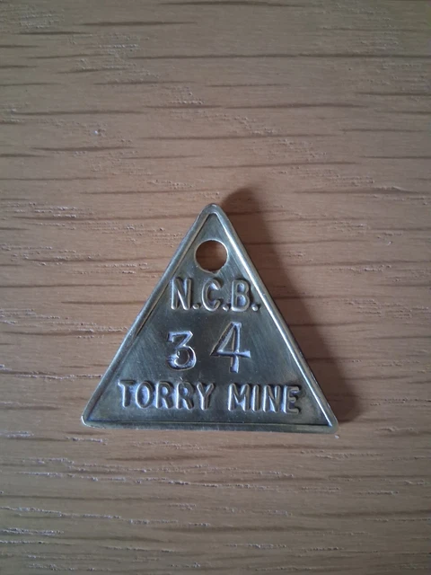 TORRY MINE COLLIERY Miners Brass Pit Check/Token/Tally £26.69 - PicClick UK