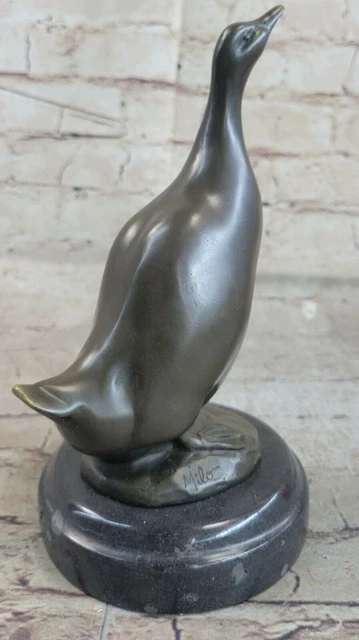 MUSEUM QUALITY BRONZE Sculpture Large Original Artwork Duck Bronze ...