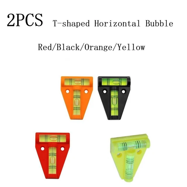 LEVEL BUBBLE TEST T-Shaped Horizontal Bubble Black Orange Red T-Shaped ...