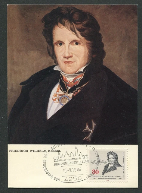 BRD MK 1984 BESSEL CARTA MATEMATICA ASTRONOMICA MAPPA MASSIMA MC d7190 EUR 2,99 - PicClick IT