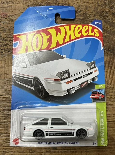 HOT WHEELS 2022 HW Hatchbacks #17 Toyota AE86 Sprinter Trueno White JDM ...