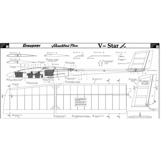 BAUPLAN V-STAR MODELLBAUPLAN EUR 14,95 - PicClick DE