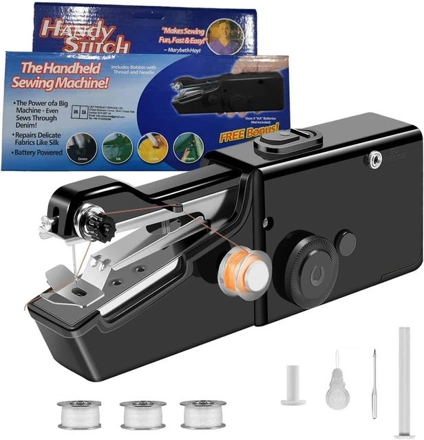 HANDY STITCH HAND Held Sewing Machine Black Battery Powered - New ...