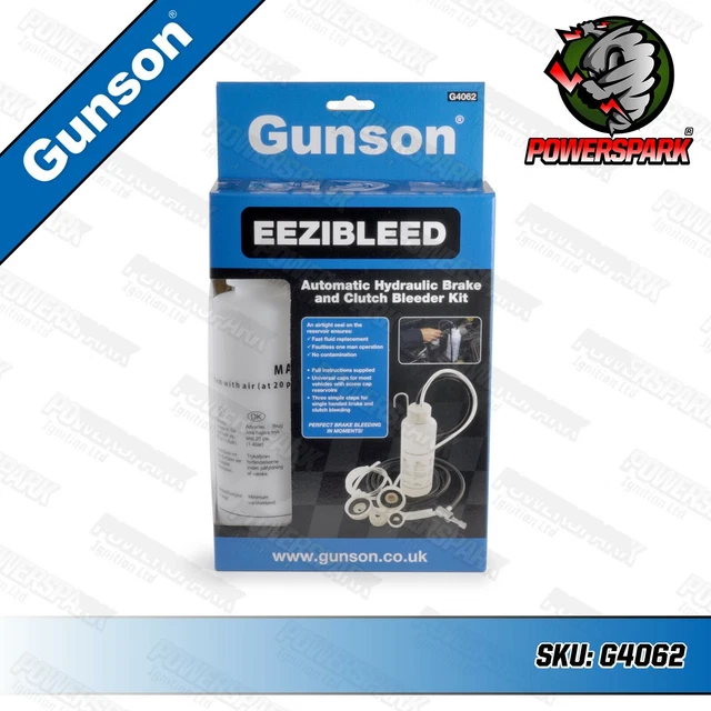 GUNSON EEZIBLEED FREIN Et Embrayage Liquide Hydraulique Kit Purge De ...