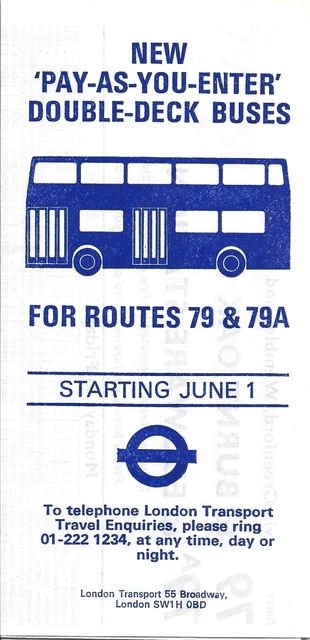 NEW 'PAY-AS-YOU-ENTER' DOUBLE Deck Buses For Routes 79 & 79A Starting ...