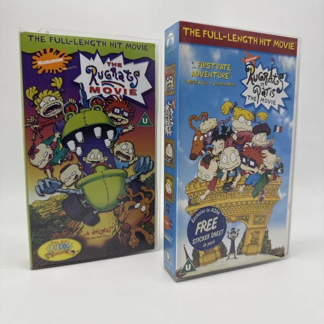 THE RUGRATS MOVIE & Rugrats In Paris (VHS, 1998 & 2000) Nickelodeon ...