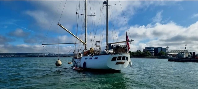49 FOOT WOODEN ketch sailing boat, houseboat, project £22,000.00 ...