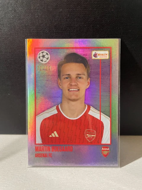 TOPPS MERLIN HERTIAGE 23/24 - Martin Odegaard Base 72/99 Arsenal EUR 8 ...
