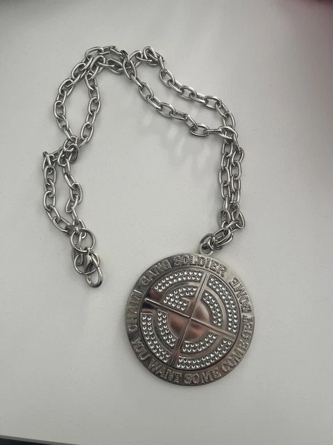 RARE JOHN CENA CHAIN GANG SPINNER NECKLACE MEDAL FROM 2005 WWE ...