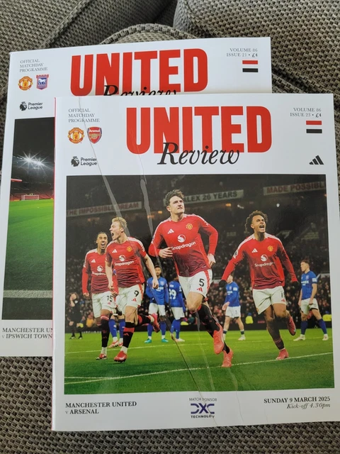 2 X MANCHESTER United football programmes from last season 2024/25 ...