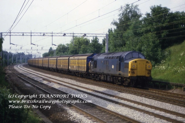 DIESEL RAILWAY PHOTO CLASS 37 ENGLISH ELECTRIC TYPE 3 No 37053 ...