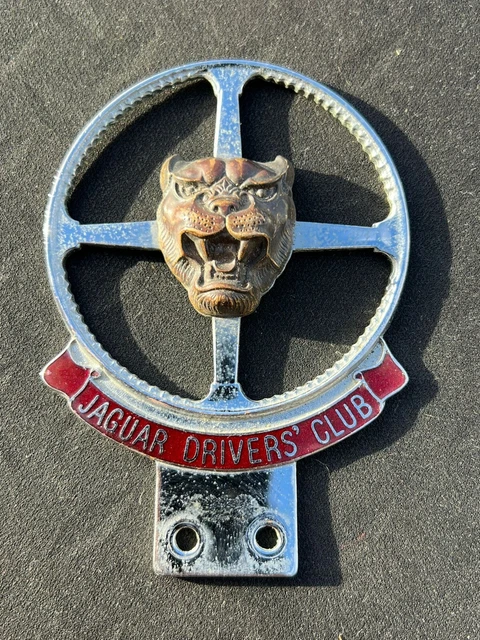 JAGUAR DRIVERS CLUB JDC Motor Wheel Automobile Car Badge Enamel Emblem ...