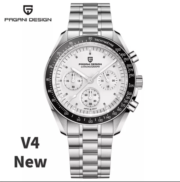 PAGANI DESIGN PD1701 V4 2023 Moon Watch Speedmaster Chronograph Seiko ...