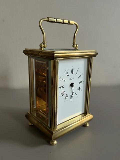 SUPERB ANGELUS CARRIAGE Clock Larger Than Usual £89.00 - PicClick UK
