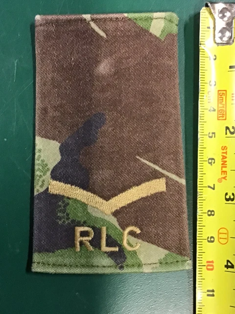 BRITISH ARMY RLC Royal Logistics Corps Rank Slide, 1 Stripe Chevron £2. ...