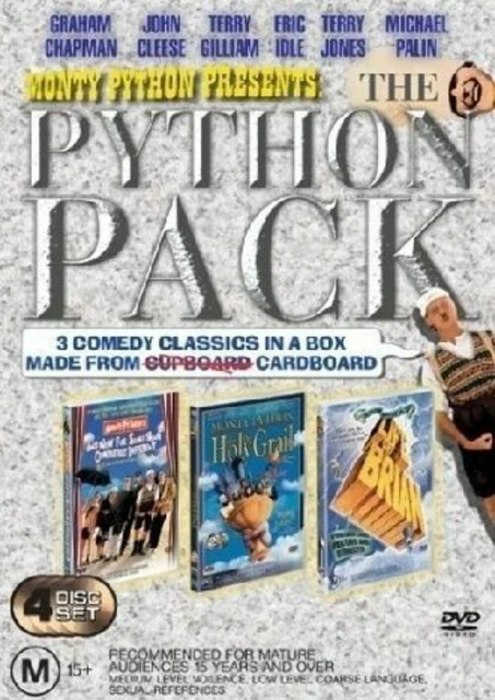 THE MONTY PYTHON Pack 3x COMEDY CLASSICS - 4x DVD Disc Colllector's Box ...