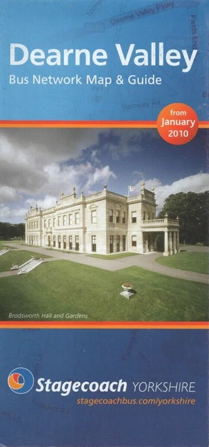 STAGECOACH - DEARNE Valley - Bus Network Map & Guide - January 2010 £3. ...