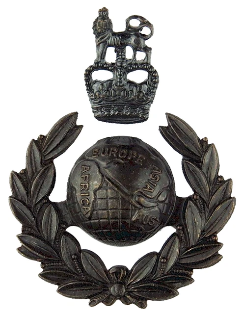 NEW OFFICIAL ROYAL Marines Officers 2 Part Cap / Beret Badge Bronze ...