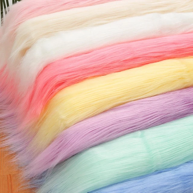 25X45CM LONG FAUX Fur Fabric For Needlework Animal Suit Fur Material ...