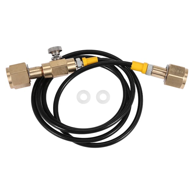 O2 TANK REFILL Station Charging Adaptor Transfer with 1.5M 5Ft Hose ...