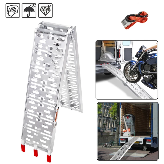 ALU FALTBARE RAMPE Auffahrrampe Laderampe klappbar Verladerampe max ...