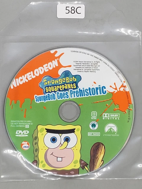 SPONGEBOB SQUAREPANTS GOES Prehistoric (DVD) Disc Only No Tracking EUR ...