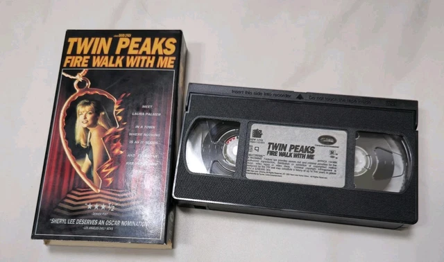 TWIN PEAKS FIRE Walk With Me VHS David Lynch Turner Home Ent. Black ...