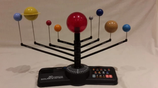 3D SOLAR SYSTEM interactive toy, rotating planets, excellent condition ...