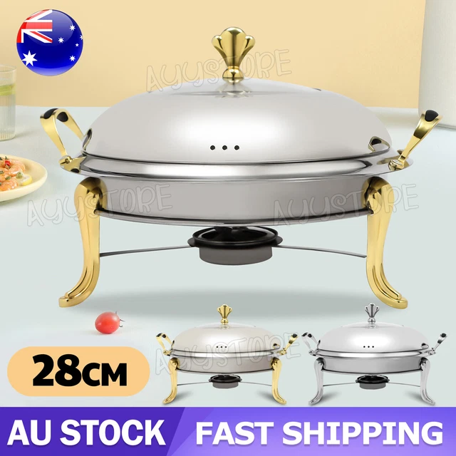 28CM COMMERCIAL CHAFING Dish Buffet Chafer Food Warmer Stainless Steel ...