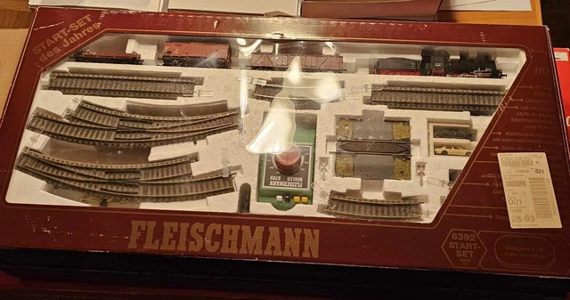 FLEISCHMANN H0 ++ 6392 Startset mit Dampflok 53 7752 in OVP "RARITÄT ...