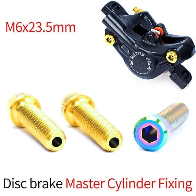 RISK 2PCS M4X26MM Titanium Alloy Bolts Mountain Bike Oil Disc Pad TC4 Ti Screw $14.43 - PicClick CA