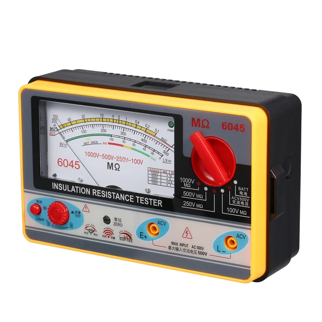 INSULATION RESISTANCE METER Digital Ohmmeter Handheld Insulation L9E8 ...