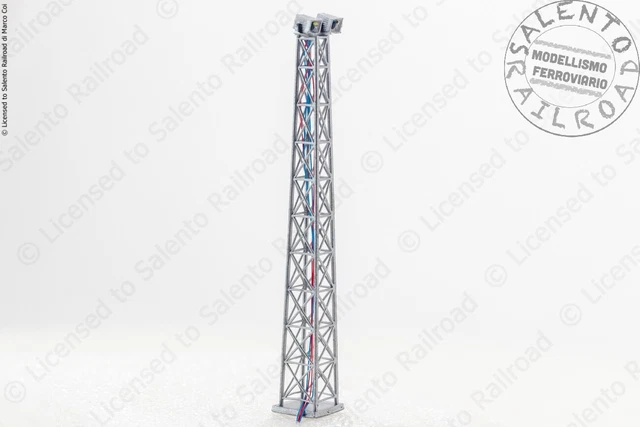 TOWER LIGHTHOUSE IN Trellis Scale N 1:160 With Headlight Illuminati LED ...