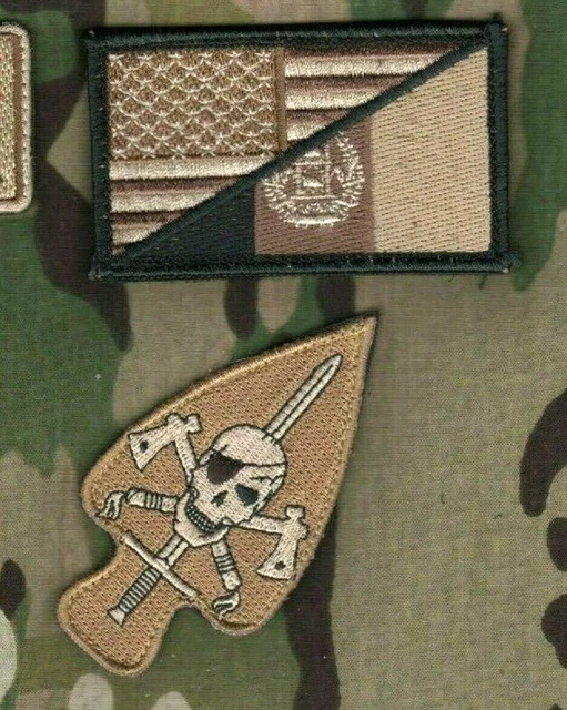 ISAF JSOC SP OPS JOINT TASK FORCE vêlkrö 2-PATCH: US/AFGHAN FLAG + ONE ...