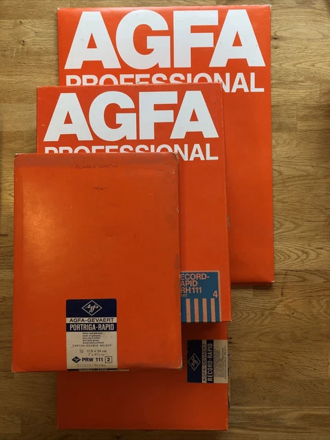 AGFA PROFESSIONAL GEVAERT Photographic paper Joblot. Open Various Sizes. £50.00 - PicClick UK
