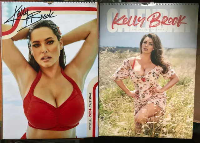 2 Kelly Brook Official Calendars 2024 And 2020 For Collectors A3 Size