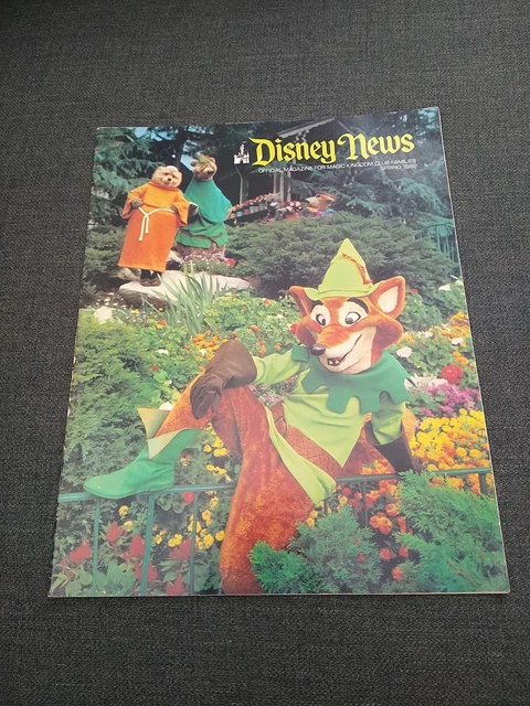 DISNEY NEWS MAGAZINE Brochure 1982 Disneyland Signs Hall Presidents ...