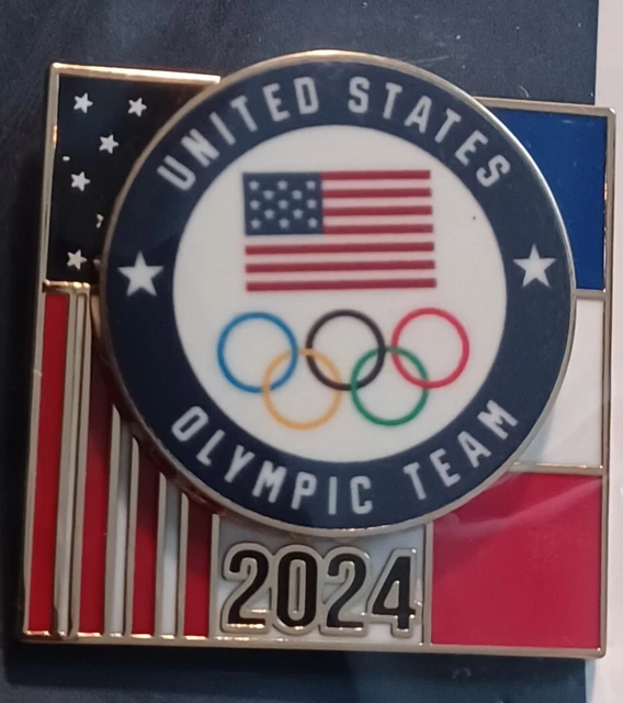 Paris Olympic Pin Paris 2024 Olympic Noc Pin Team Usa Pin On Pin Usopc