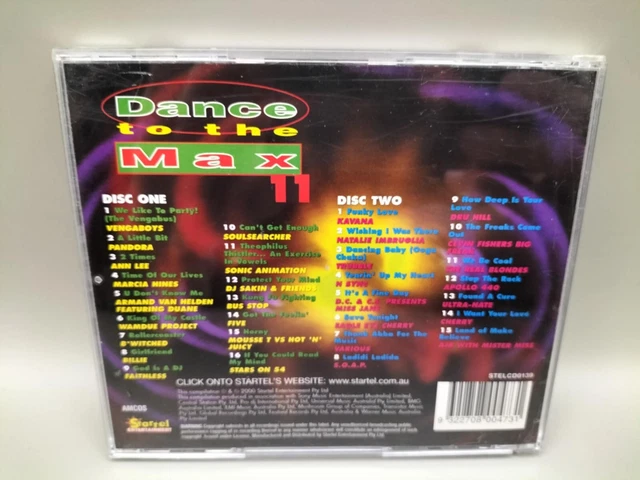 DANCE TO THE Max 11 - Various Artists - x2 CD $9.99 - PicClick AU