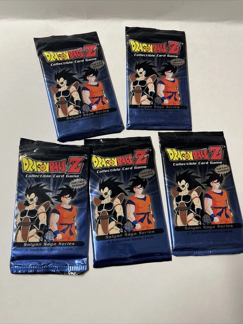 LOT OF 5 PACKS Dragon Ball Z Saiyan Saga Series Booster DBZ Dragonball ...