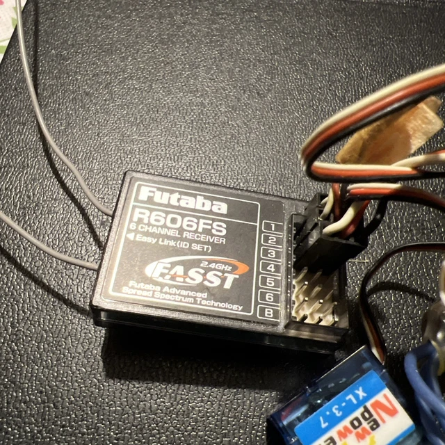 FUTABA R606FS 2.4GHZ FASST 6 CHANNEL ESC servo and brushless motor set ...