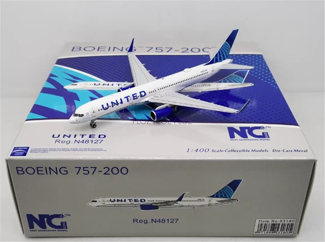NG MODEL FOR UNITED Airlines for Boeing B757-200 N48127 1:400 Aircraft ...