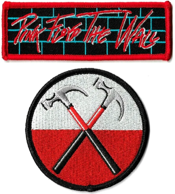 PINK FLOYD THE Wall Bricks Logo Strip Patch w Hammers [Rock Memorabilia ...