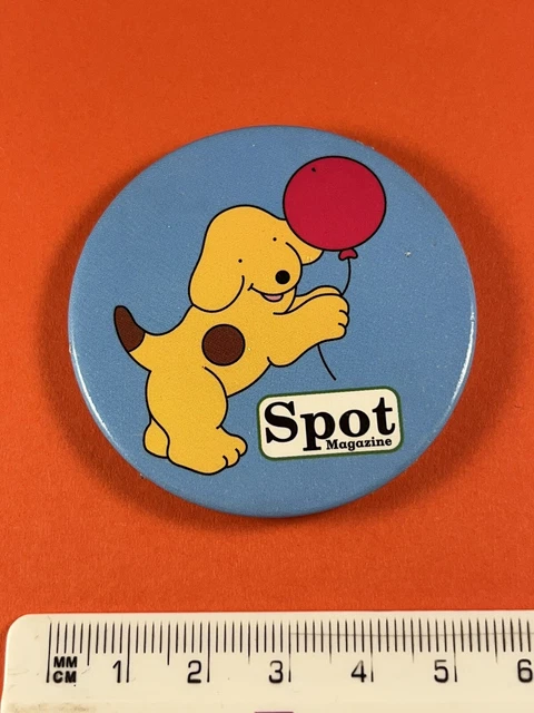 ADVERTISING SAFETY CLIP pin badge Spot the Dog magazine £4.99 - PicClick UK