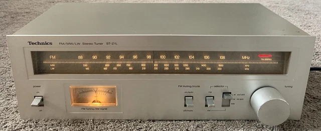 TECHNICS SEPARATE STACK FM/MW/LW Stereo Tuner ST-Z1L Silver Finish ...