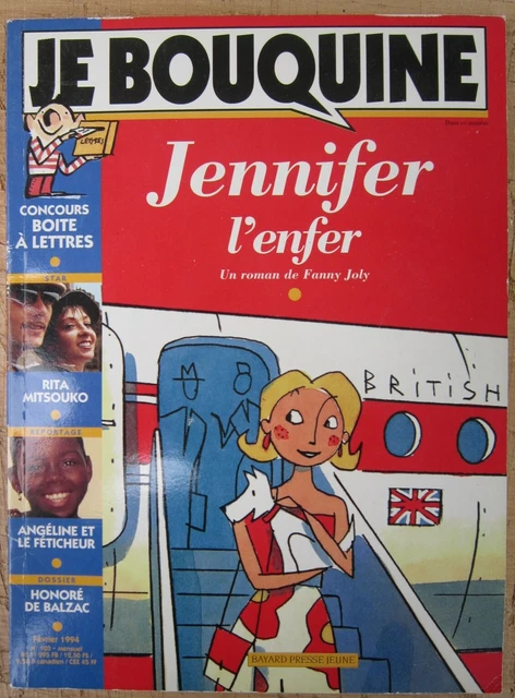 MAGAZINE JE BOUQUINE 1994 Roman JENNIFER L'ENFER illustré par François ...