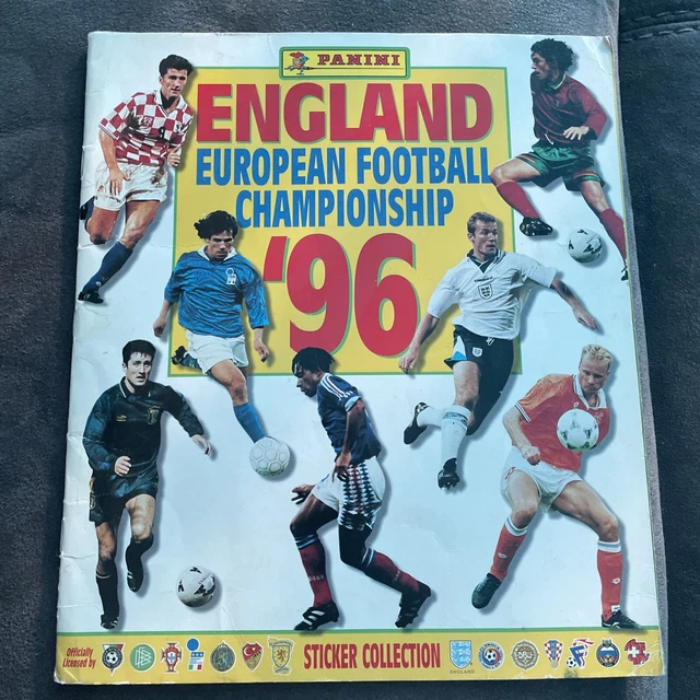 PANINI ENGLAND EURO 96 European Football Championship Sticker Album ...